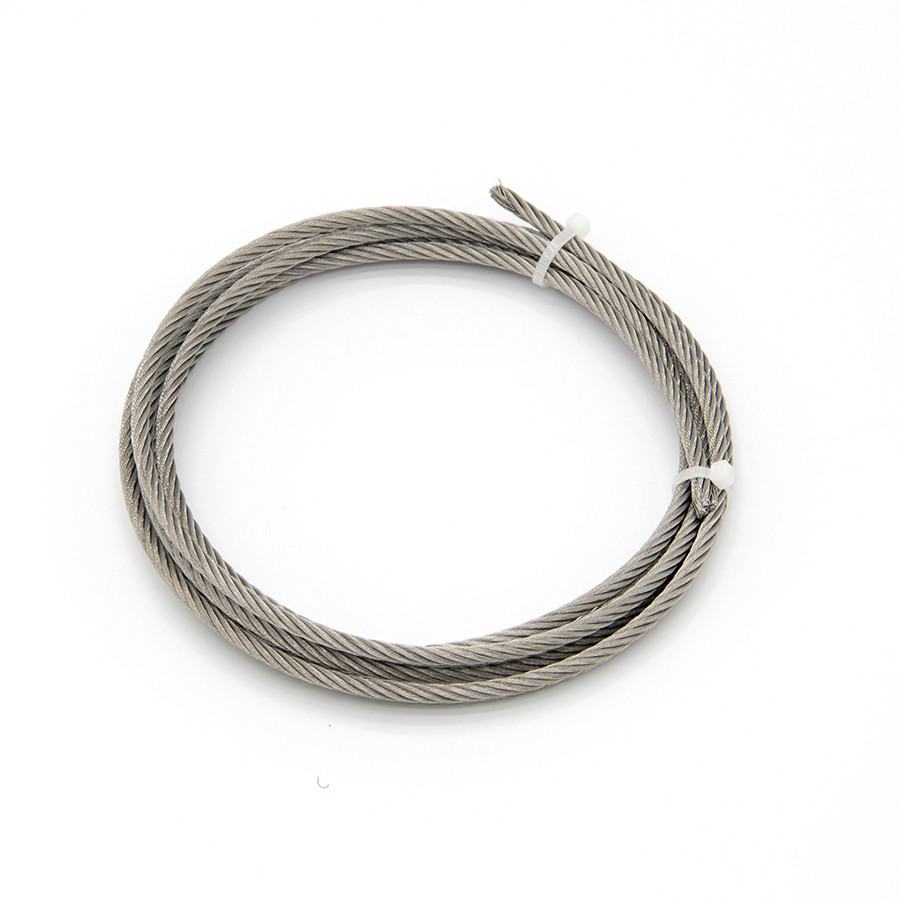 Premium 304 / 316 1x19 Stainless Steel Wire Rope For Rigging And Lifting