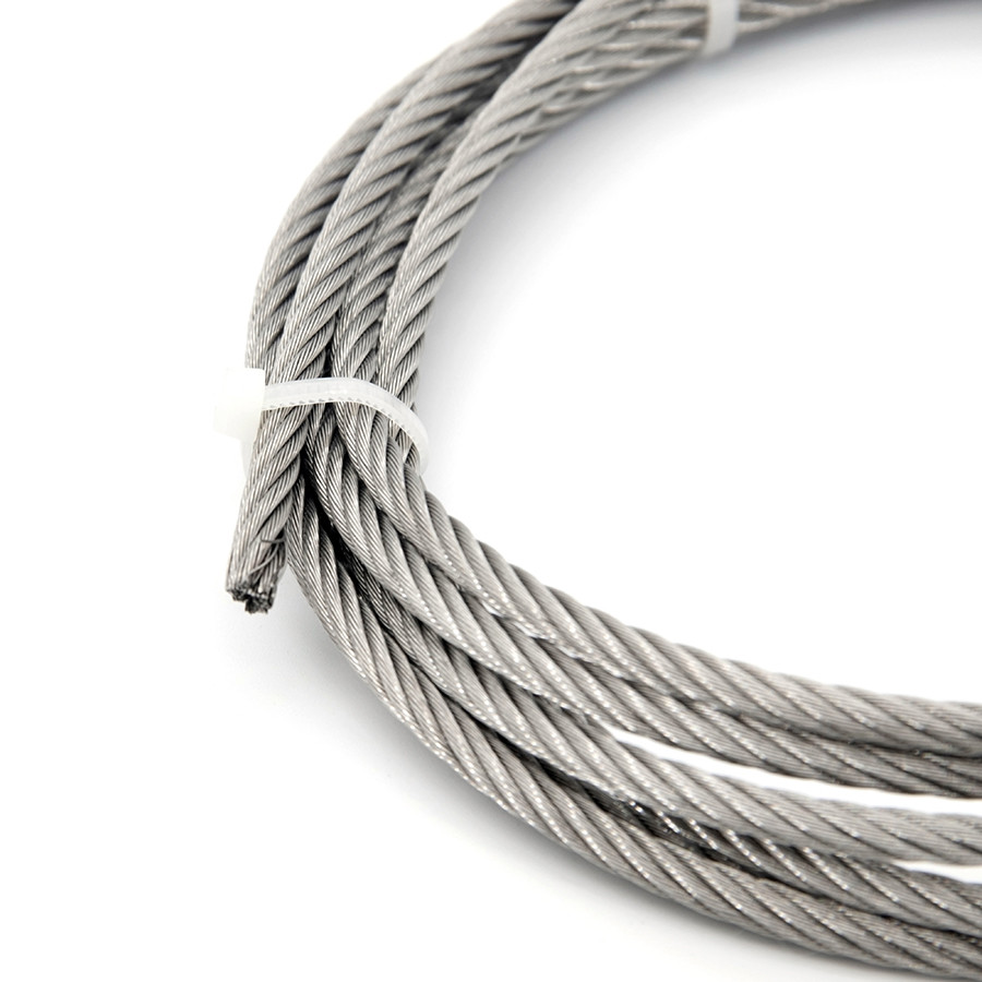 Heavy Duty 7*19 Invisible Grill Wire Rope With High Break Strength For ...